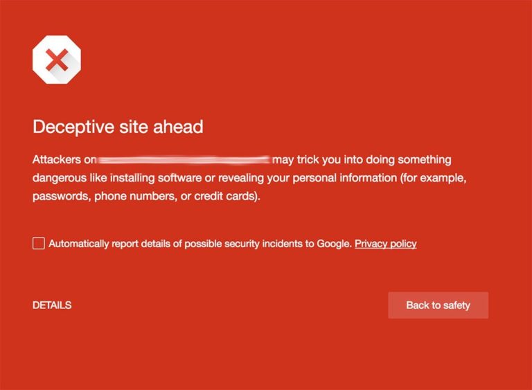 Warning: Deceptive Site Ahead! | Erik Gyepes
